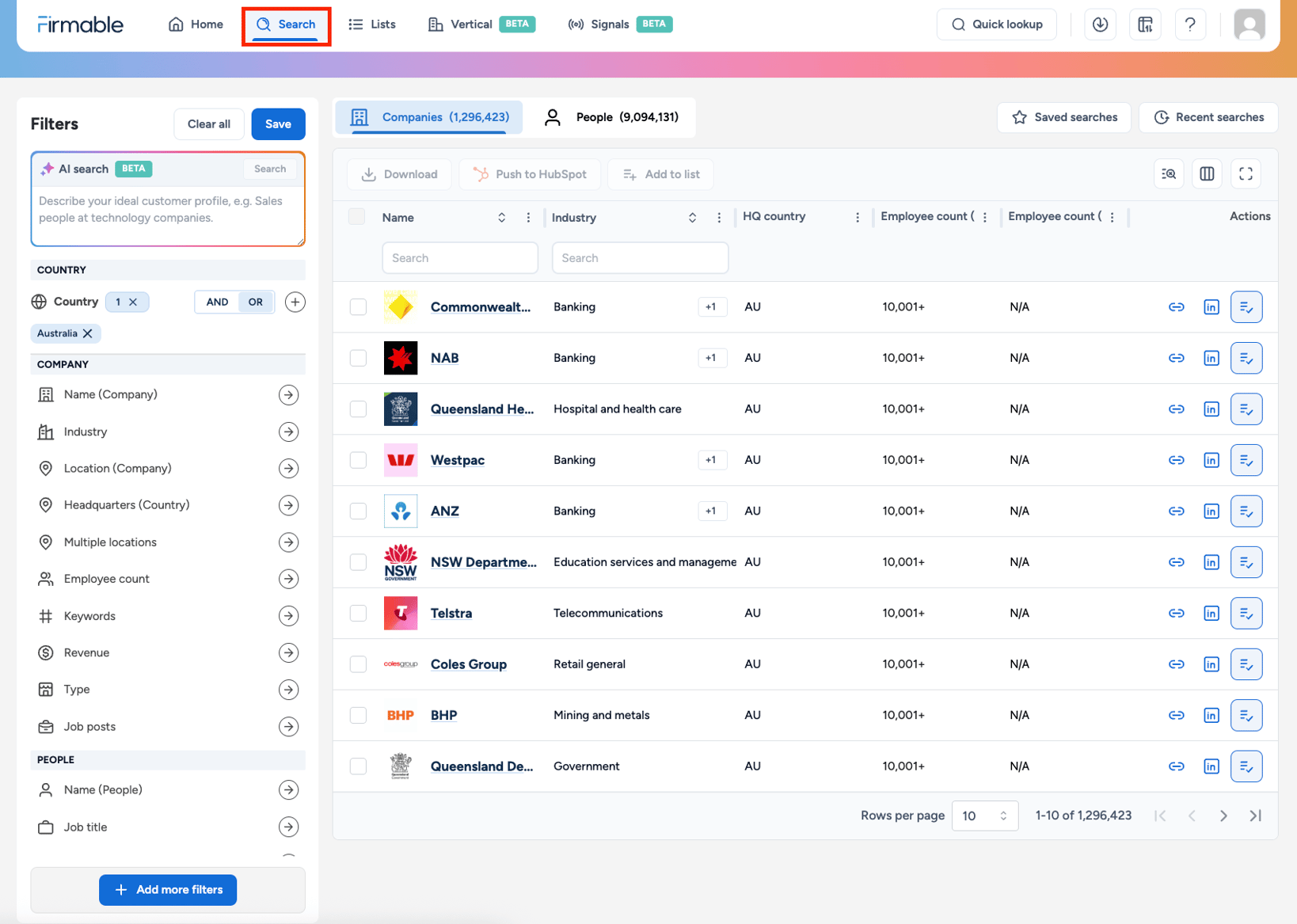 How to navigate Firmable